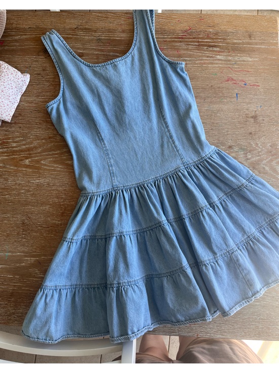 Dresses | Light Blue Vintage Chambray Tiered Dress | Poshmark